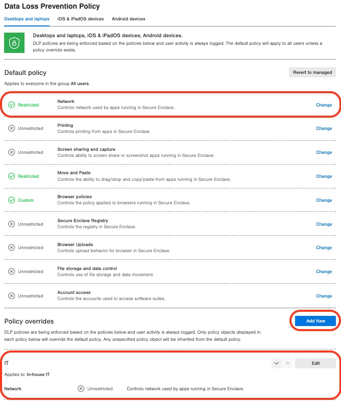 Network Data Loss Prevention Policy – Venn Help Center