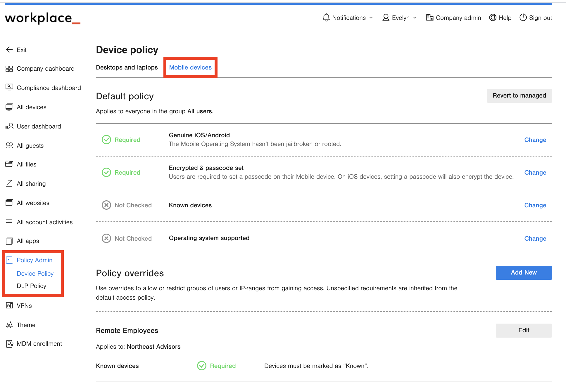 Policy Admin Overview – Venn Help Center