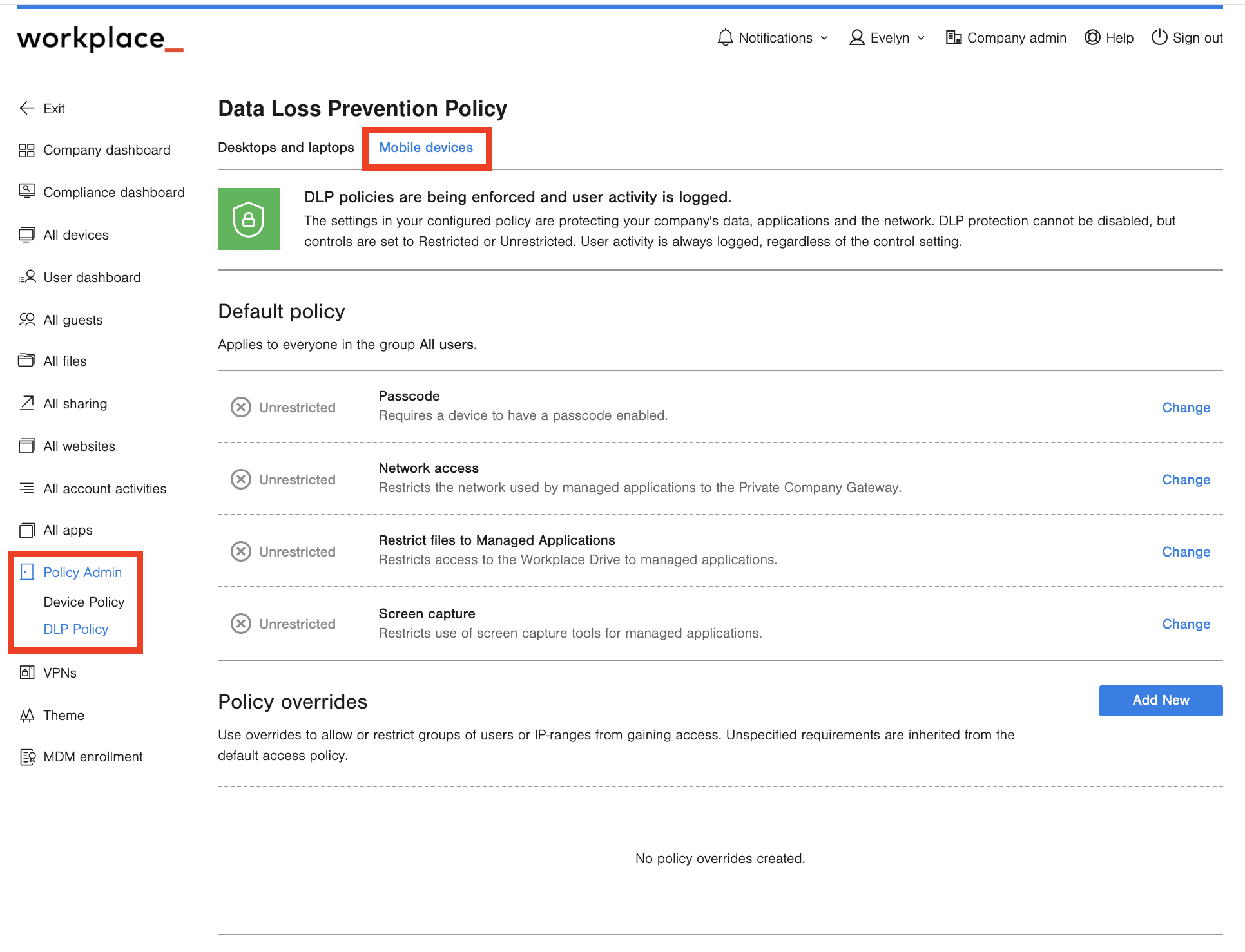 Policy Admin Overview – Venn Help Center